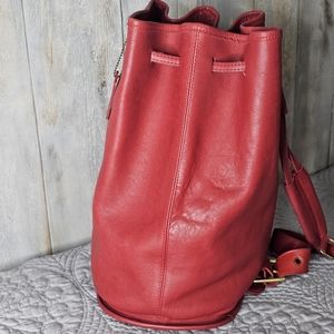 Coach | Bags | Rare 9s Vintage Coach Red Large Bixby Sling Bag 9929 ...